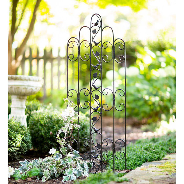 Wind & Weather 48'' H x 0.25'' W Metal Gothic Trellis | Wayfair