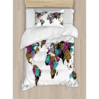 World Map Bedding Sets | Wayfair
