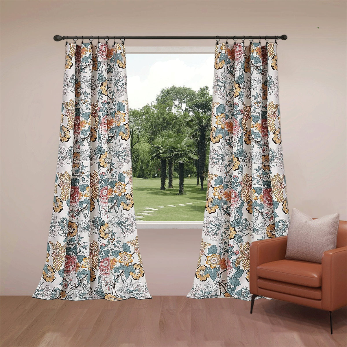 Bless international Azaleh Polyester Room Darkening Curtain Pair | Wayfair