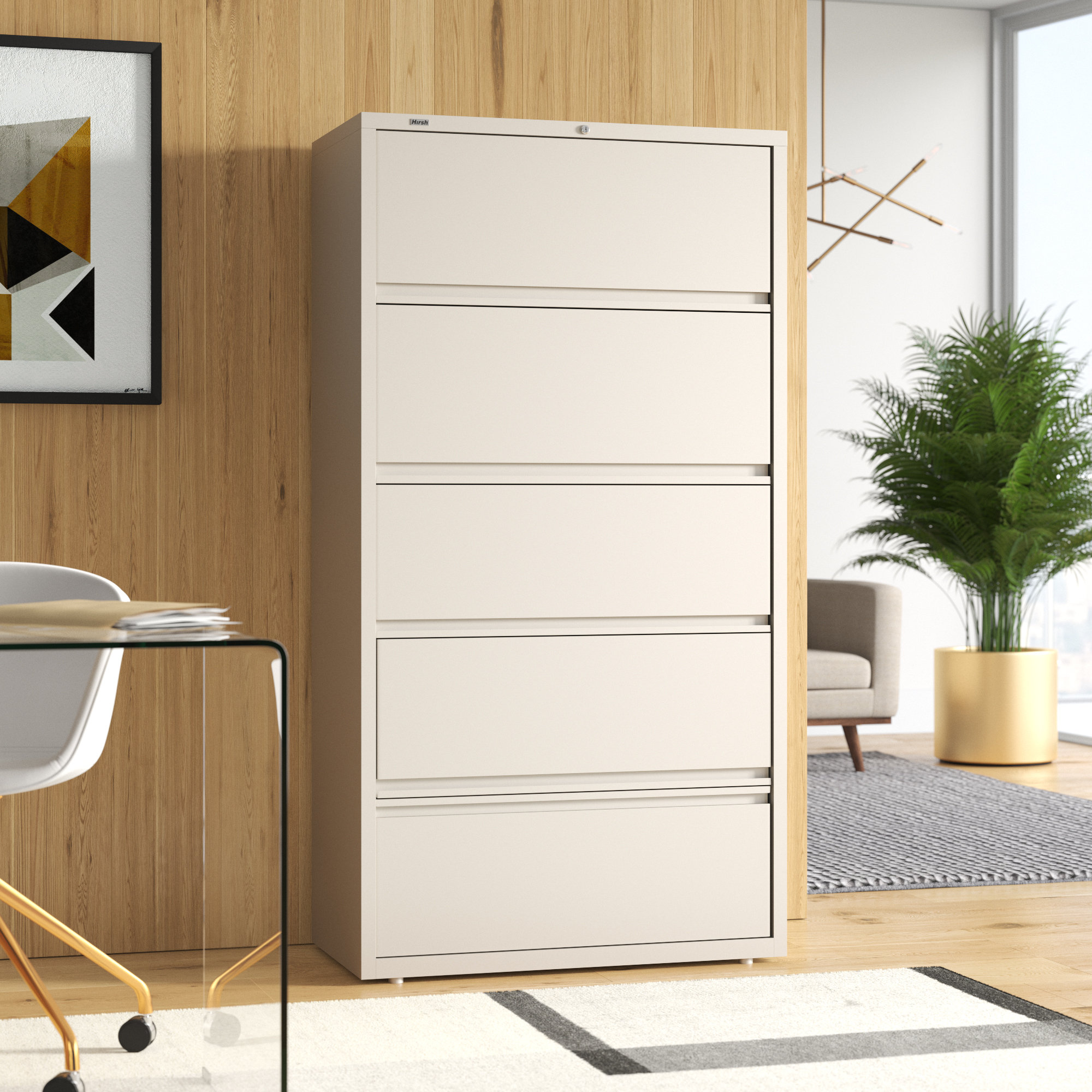 CommClad 36'' Wide 5 -Drawer Steel Lateral Filing Cabinet | Wayfair