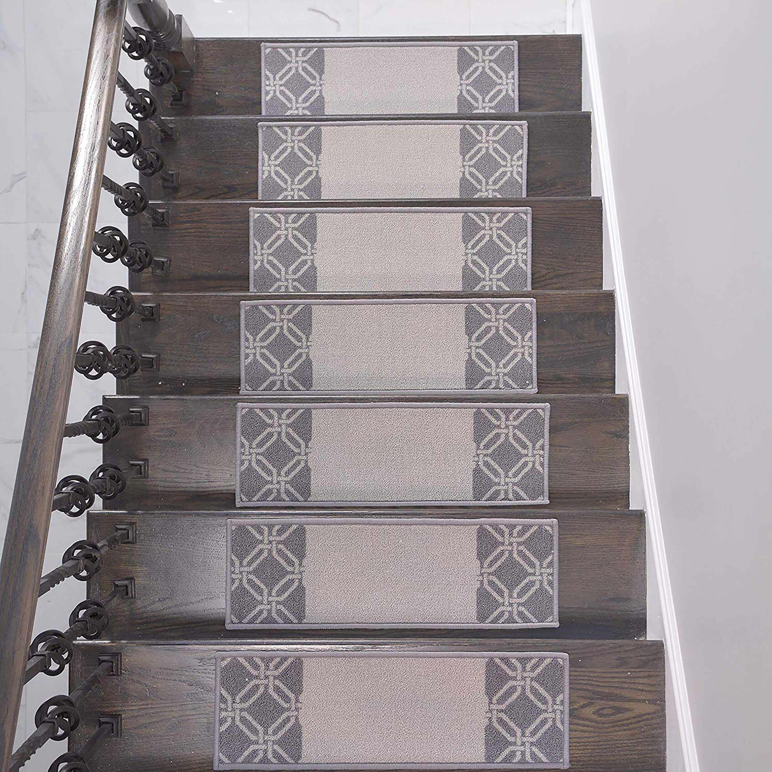 Winston Porter Slip Resistant Stair Treads Machine Washable Size 8.5" x ...