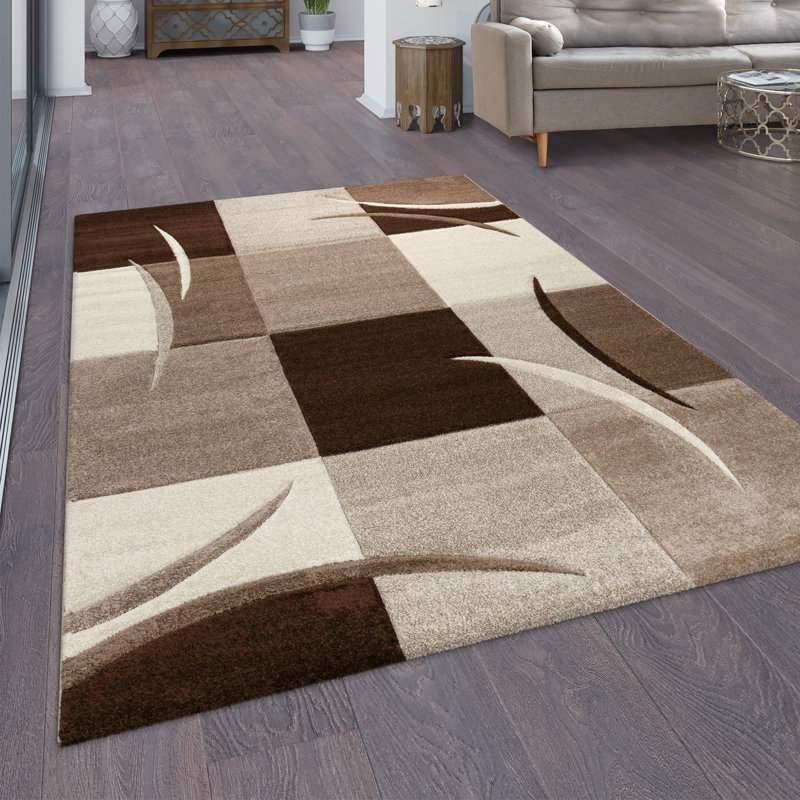 Zipcode Design Aliana Flatweave Chocolate/Brown/Cream Rug & Reviews ...