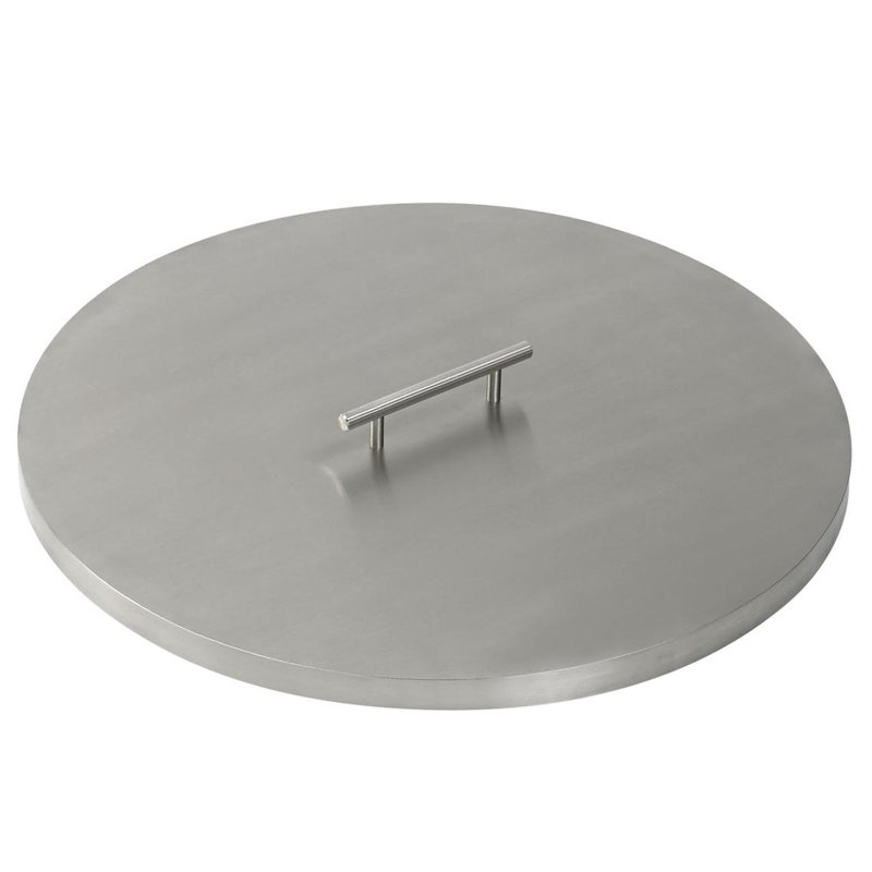 American Fireglass Round Stainless Steel Fire Pit Cover & Reviews | Wayfair