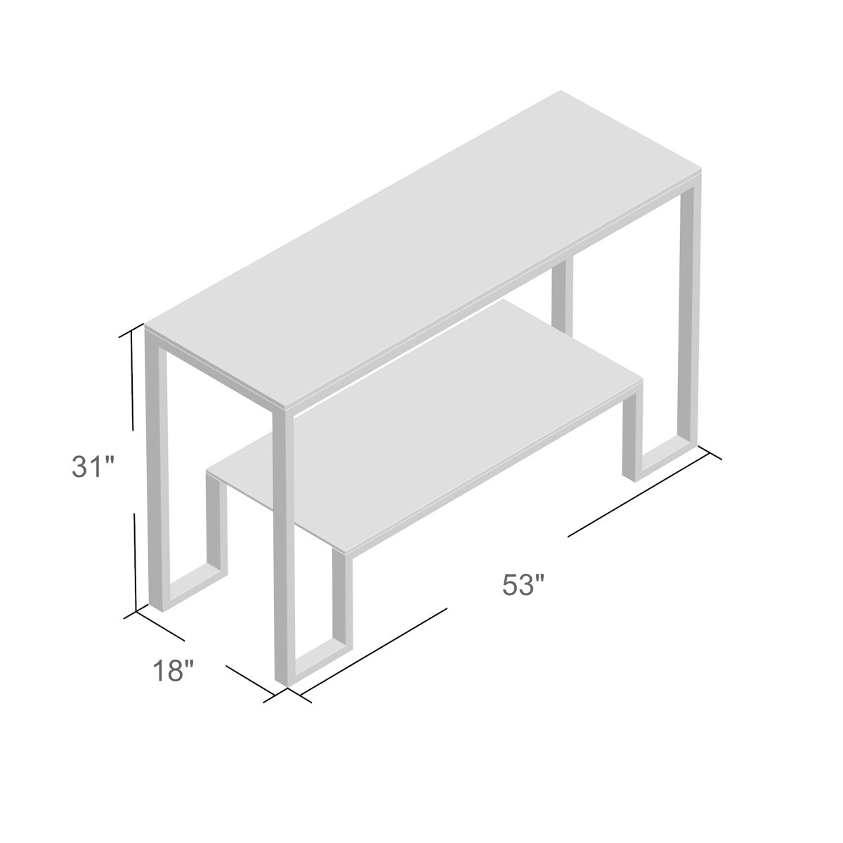 Etta Avenue™ Declan 53'' Console Table & Reviews | Wayfair