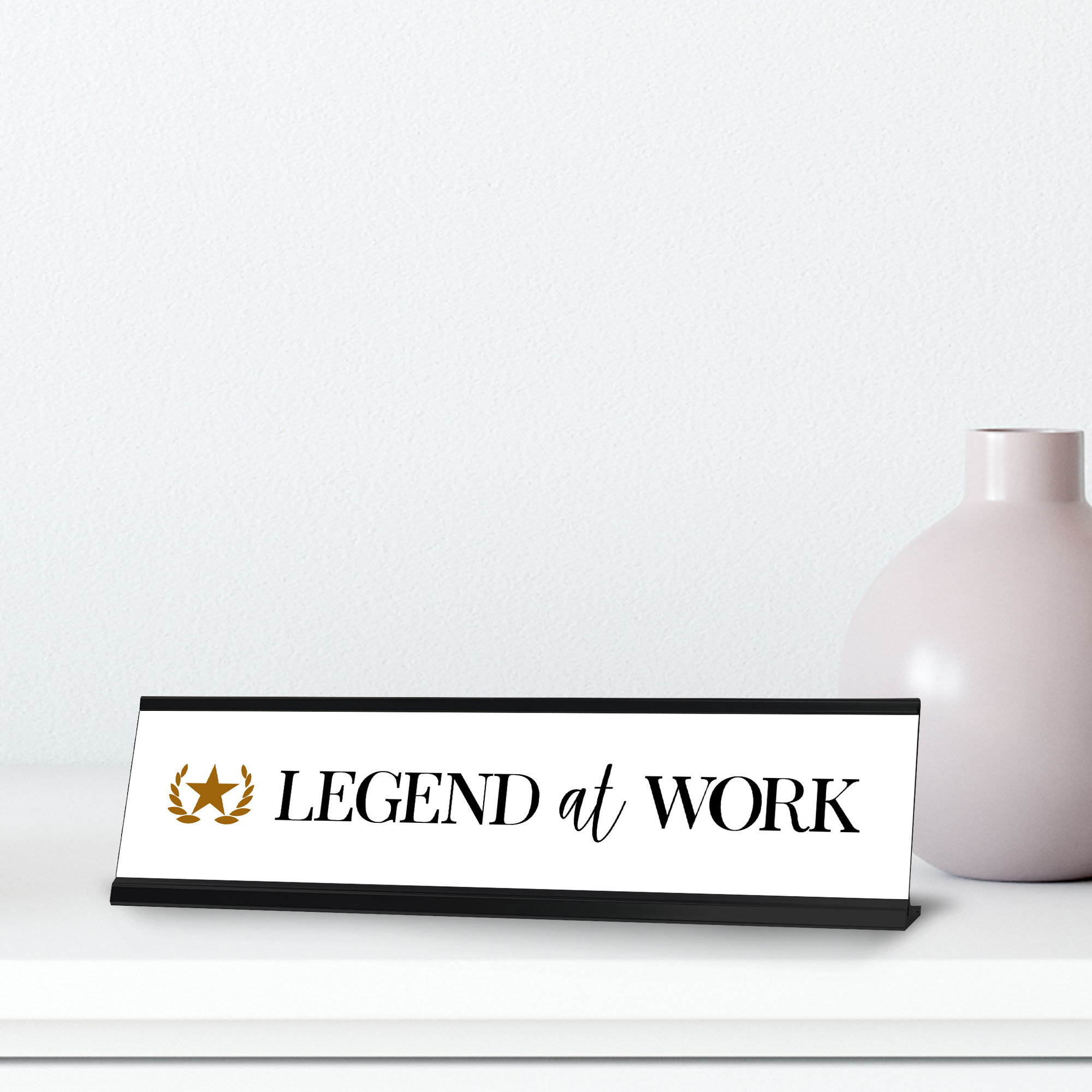 Signs ByLITA Legend At Work Desk Sign | Wayfair