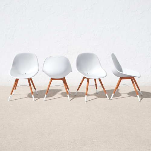 Modern White Outdoor Dining Chairs | AllModern