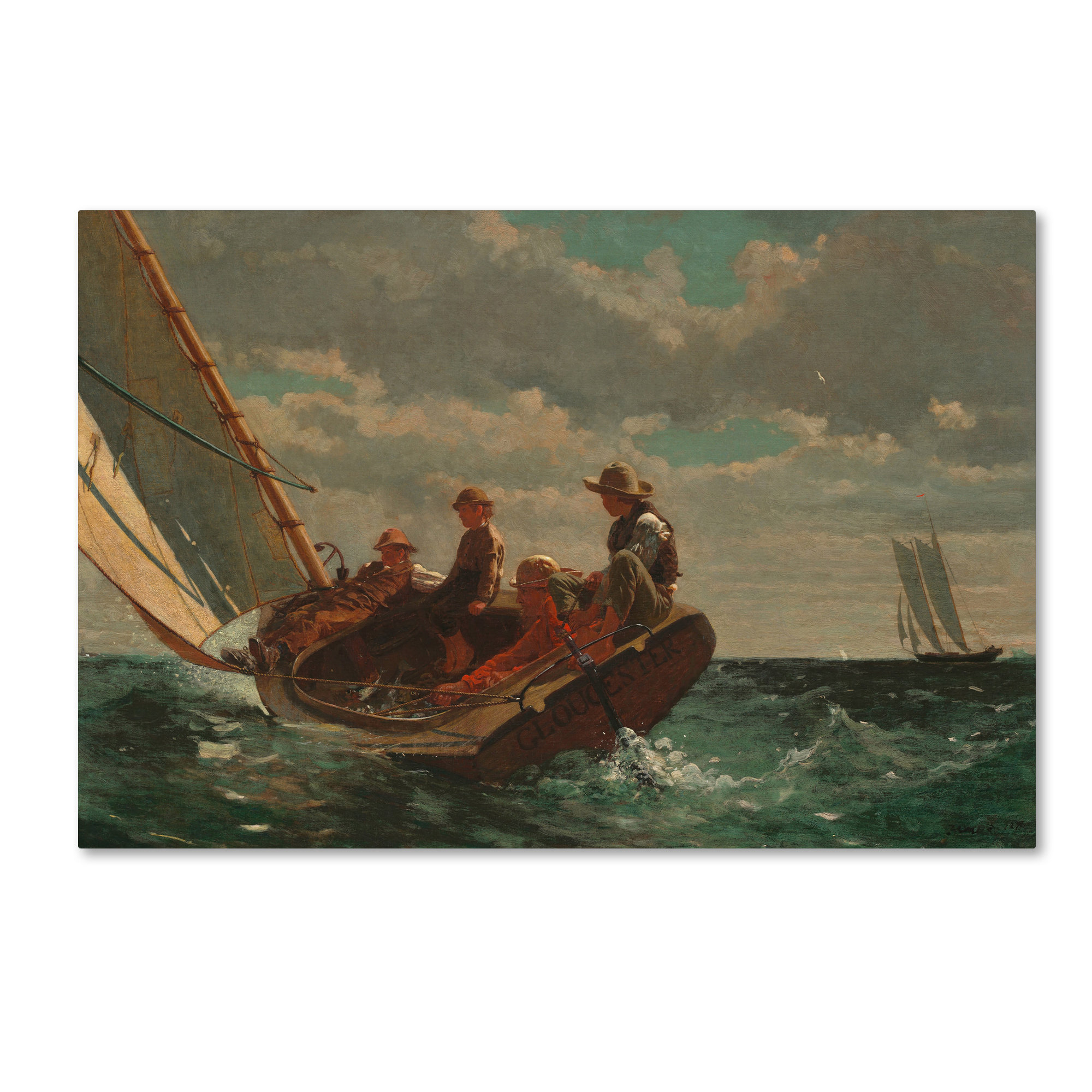 Vault W Artwork Breezing Up (A Fair Wind) 1873-76 by Winslow Homer ...