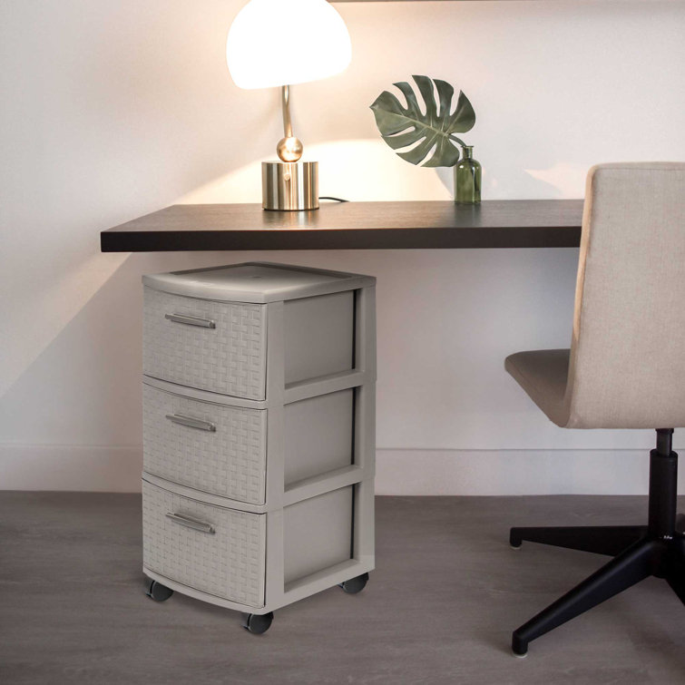 Rebrilliant Sharon 3 Drawer Rolling Storage Chest & Reviews | Wayfair