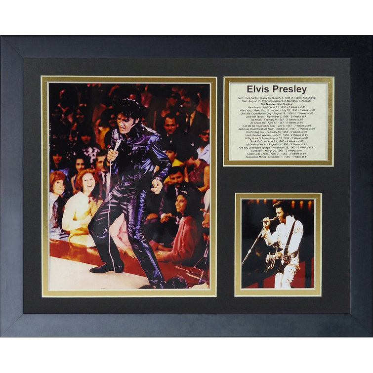 Legends Never Die Elvis Presley Picture Frame Memorabilia & Reviews ...
