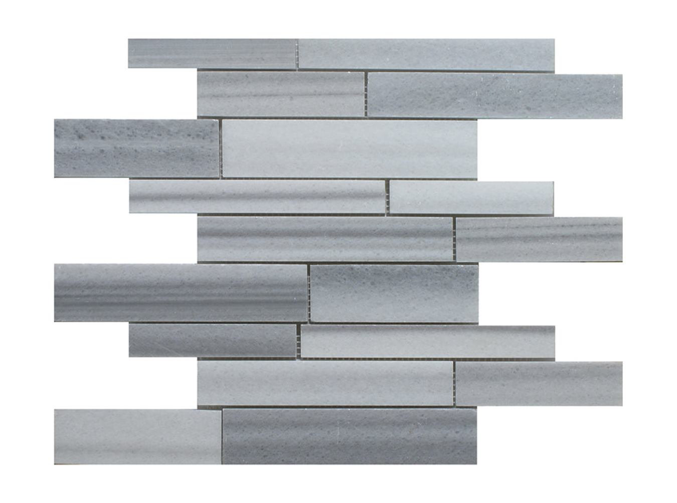 Stone & Tile Shoppe, Inc. Marmara Striato Marble Linear Mosaic Wall ...