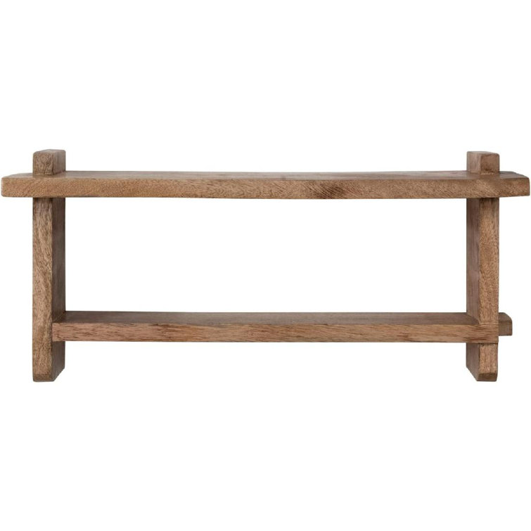 Loon Peak® Darleth 2 Piece Solid Wood Floating Shelf | Wayfair