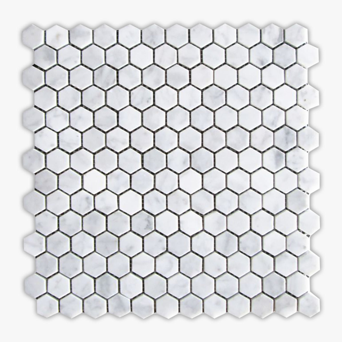 Direct Stone Source 1" x 1" Marble Honeycomb Mosaic Wall & Floor Tile ...