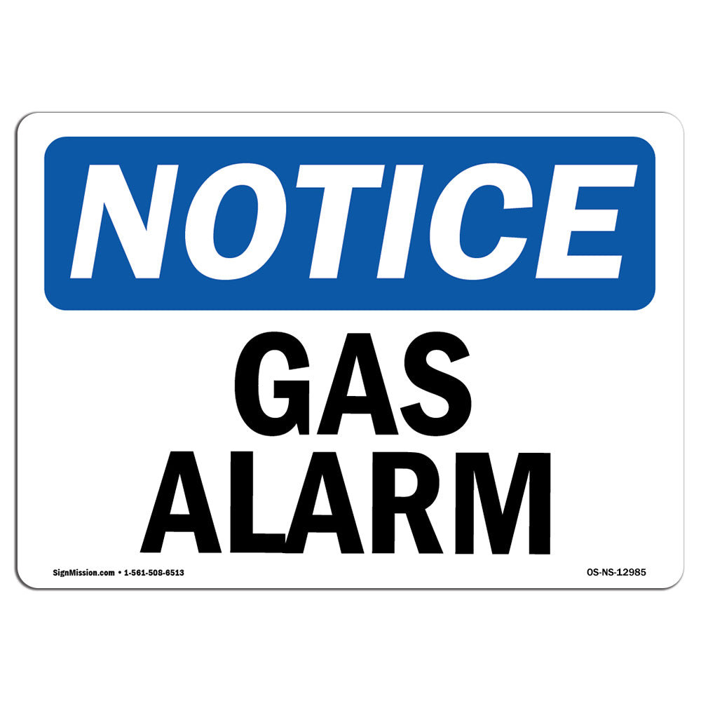 SignMission Notice - Gas Alarm Sign | Wayfair
