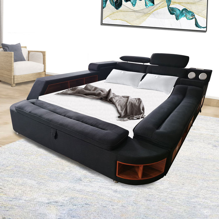 Jubilee Modern/contemporary design Upholstered Storage Bed | Wayfair