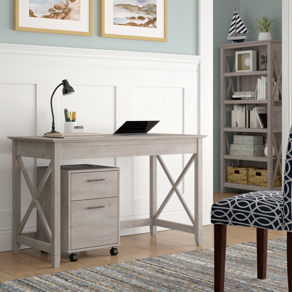 Beachcrest Home Cyra Desk, Bookcase, and Filing Cabinet Set & Reviews ...