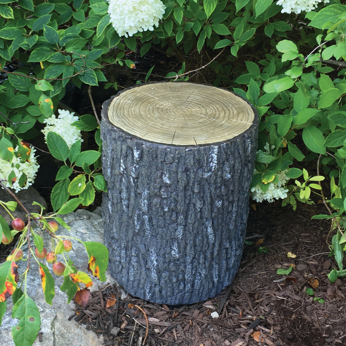 Millwood Pines Westman Faux Oak Stump Cover Statue & Reviews | Wayfair