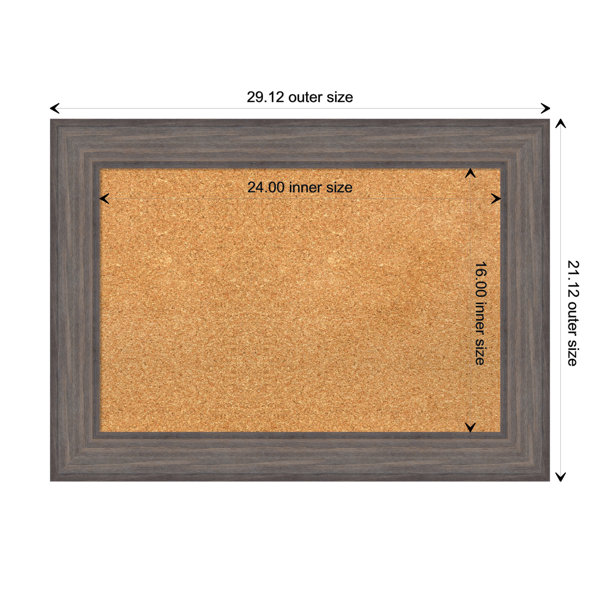 Gracie Oaks Wall Mounted Bulletin Board | Wayfair