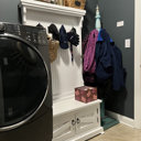 Longshore Tides Kinley 37.5'' Wide Solid Wood Hall Tree with Bench and ...