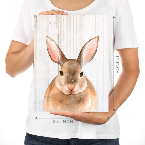 Harriet Bee Crista Rabbit Fox Deer Hedgehog Raccoon 6-Piece Set Paper ...