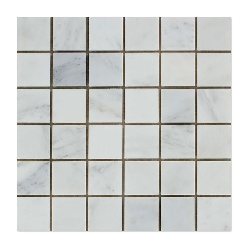 Stone & Tile Shoppe, Inc. Marble Grid Mosaic Wall & Floor Tile | Wayfair