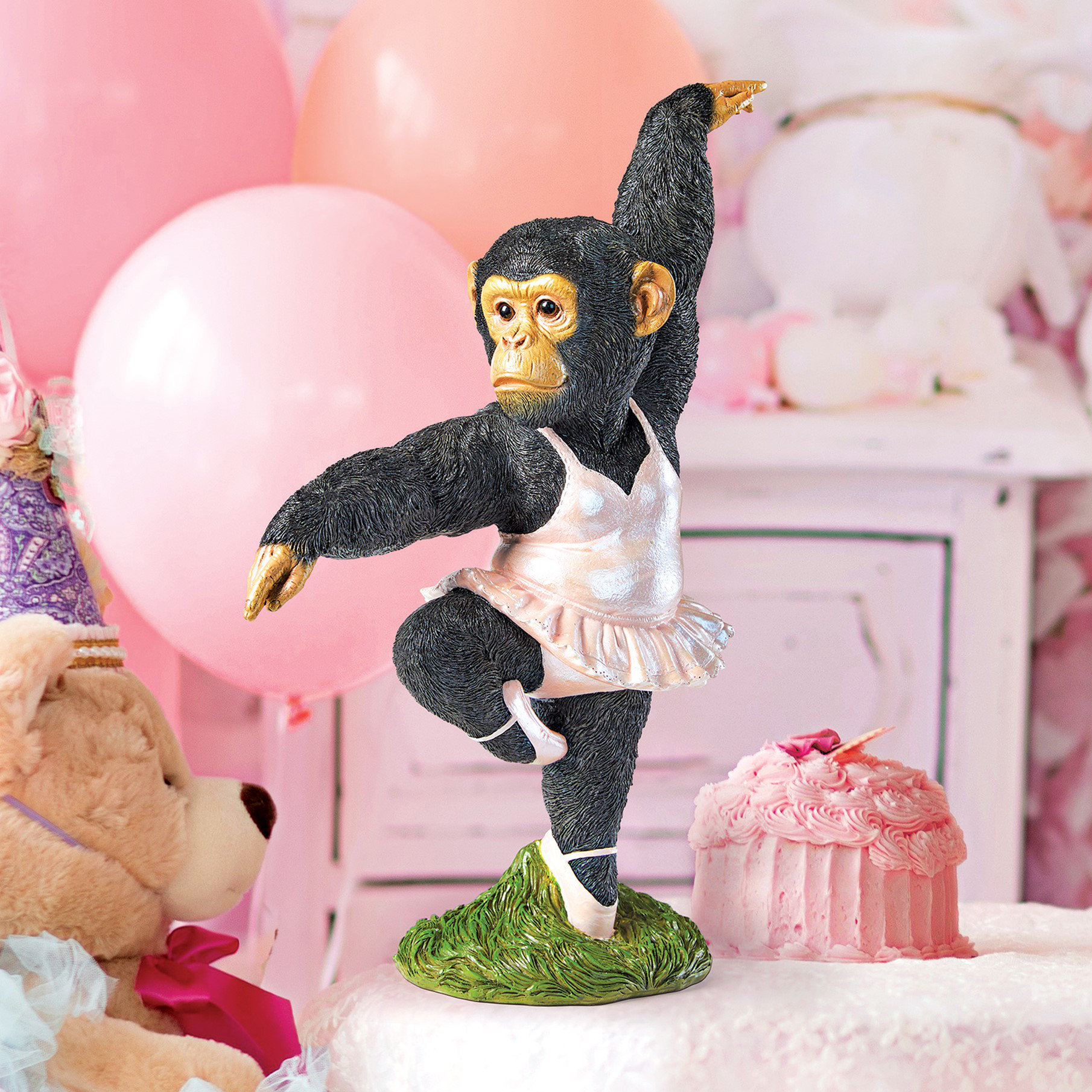 Design Toscano Monkey Ballet Dancer Figurine | Wayfair