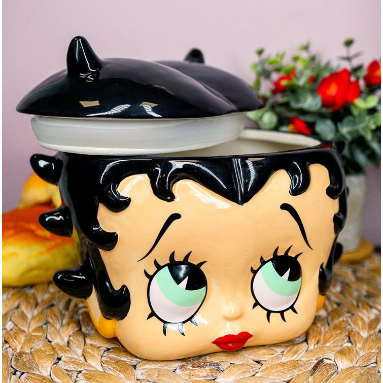 Ebros Gift Shy Betty Boop Head Ceramic Cookie Jar | Wayfair