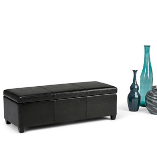 Wayfair | Black Rectangle Storage Ottomans You'll Love in 2022