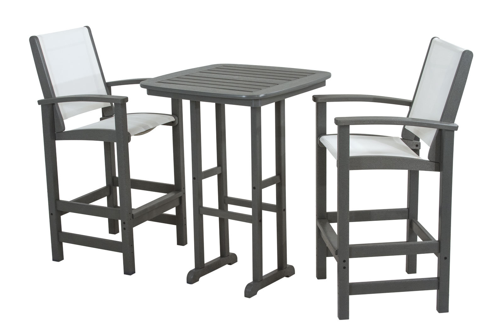 POLYWOOD® Coastal 3-Piece Bar Set | Wayfair