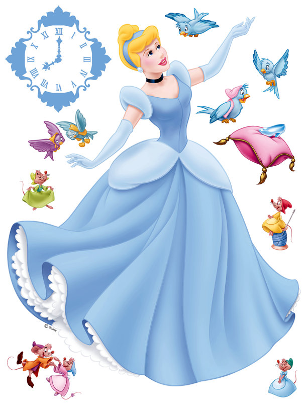 Disney Princess Cinderella Wall Sticker | Wayfair.co.uk