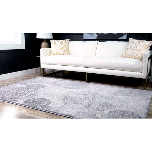 Grovelane Alissa Abstract Area Rug in Gray & Reviews | Wayfair