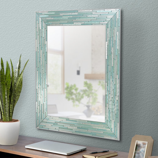 Latitude Run Sutphen Reeded Glass Accent Mirror & Reviews | Wayfair.ca