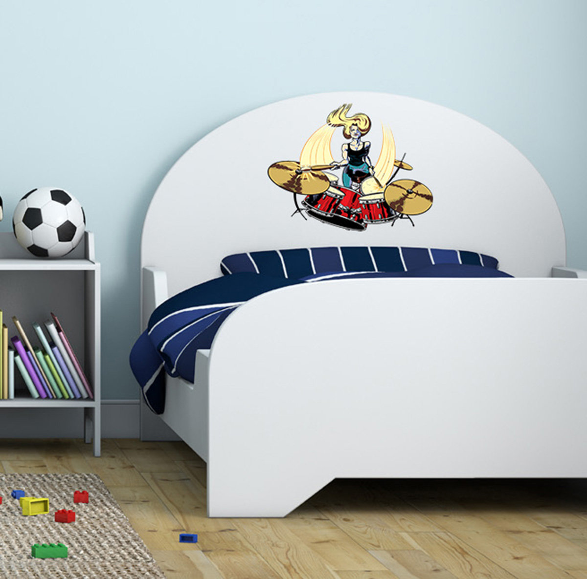 Trinx Rocker Girl Decal, Rocker Girl Sticker, Rock'n'roll Decor | Wayfair