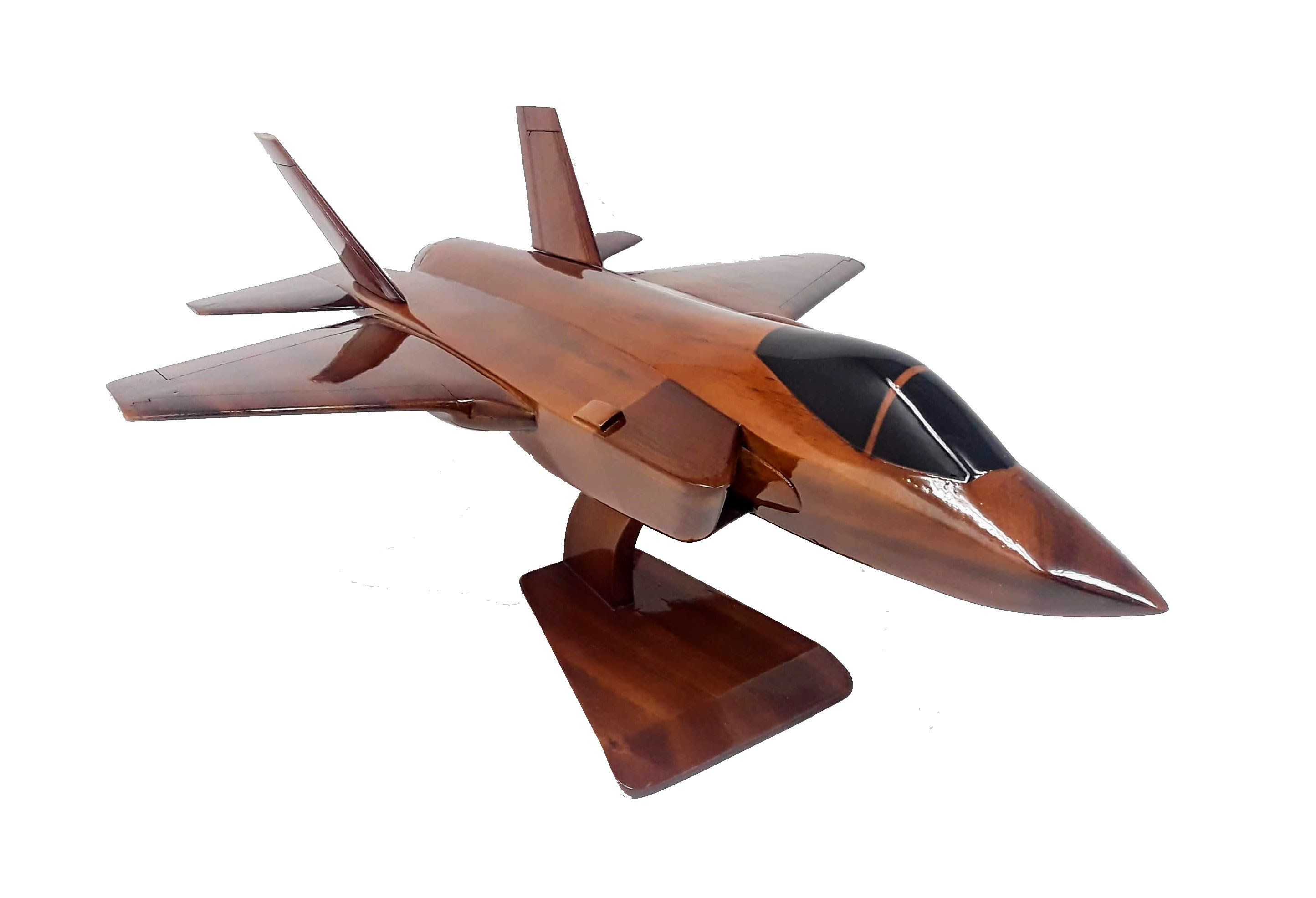 Winston Porter Fornello Wooden F35 Joint Strike Fighter Jet Model | Wayfair
