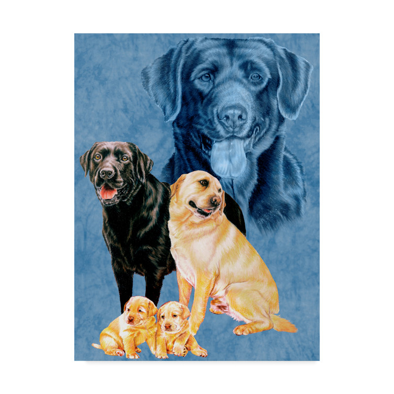 Trademark Art Barbara Keith Labrador Retrievers by Barbara Keith ...