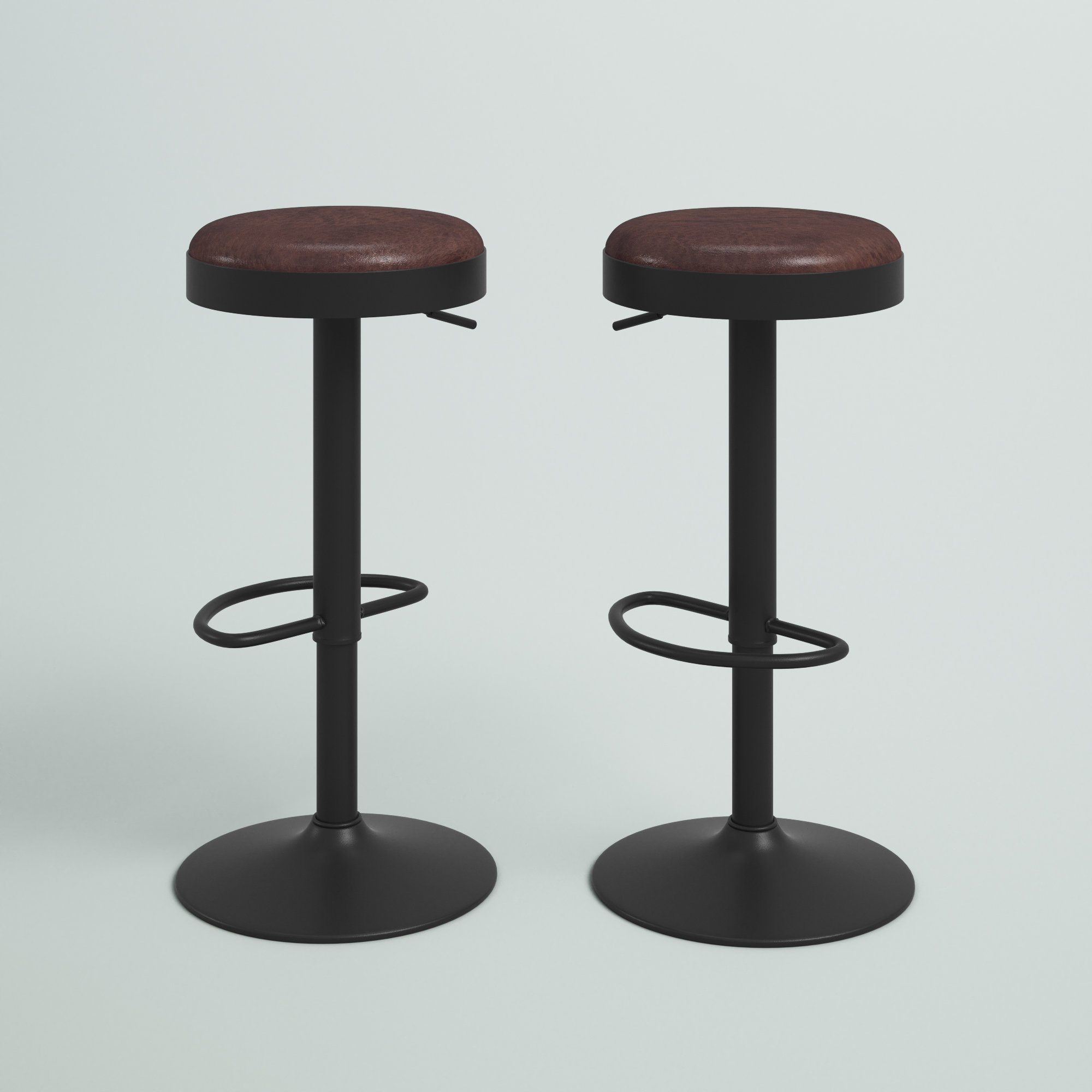 Steelside™ Jaydon Swivel Adjustable Height Stool & Reviews | Wayfair