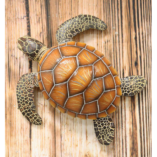 Rosecliff Heights Coastal Marine Swimming Sea Turtle Wall Décor ...