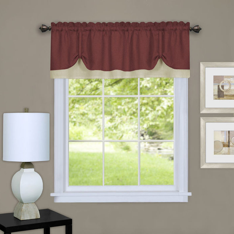 Red Barrel Studio® Tailored 58" Window Valance | Wayfair