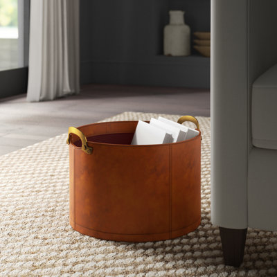 Leather & Faux Leather Storage Containers You'll Love in 2019 | Wayfair