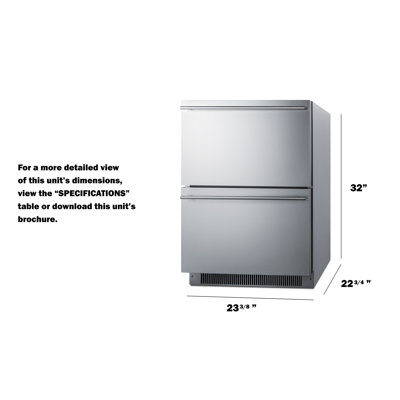 Summit Appliance 3.5 Cubic Feet cu. ft. Garage Ready Frost-Free ...