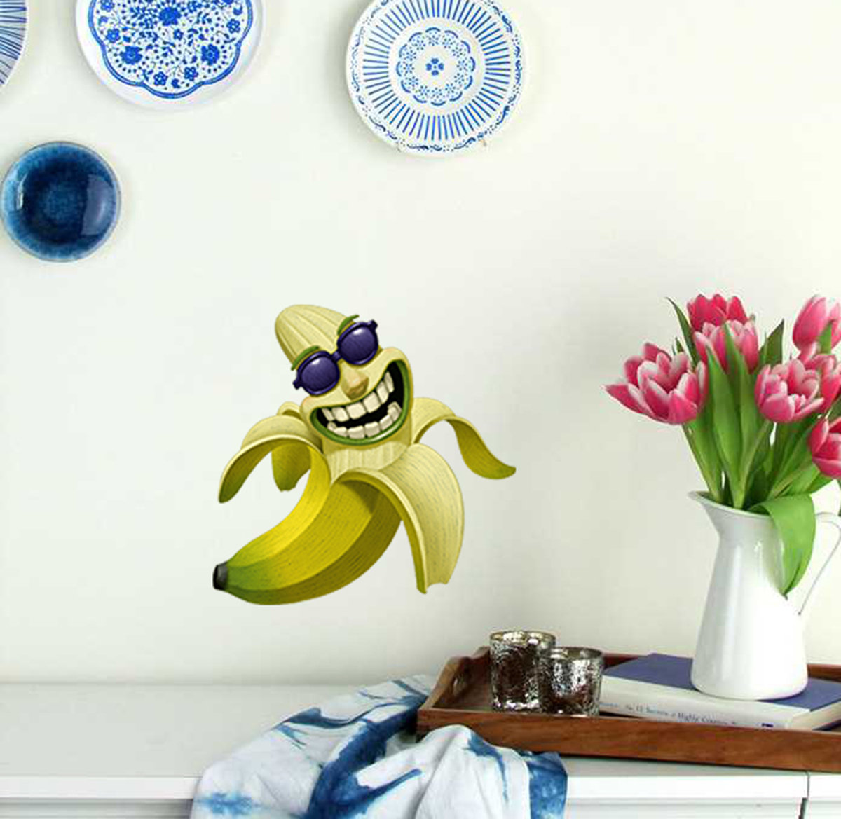 Trinx Cool Banana Wall Decal, Cool Banana Wall Sticker, Cool Banana ...