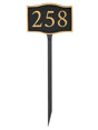 Montague Metal Products Serif 1-Line Lawn Address Sign | Wayfair