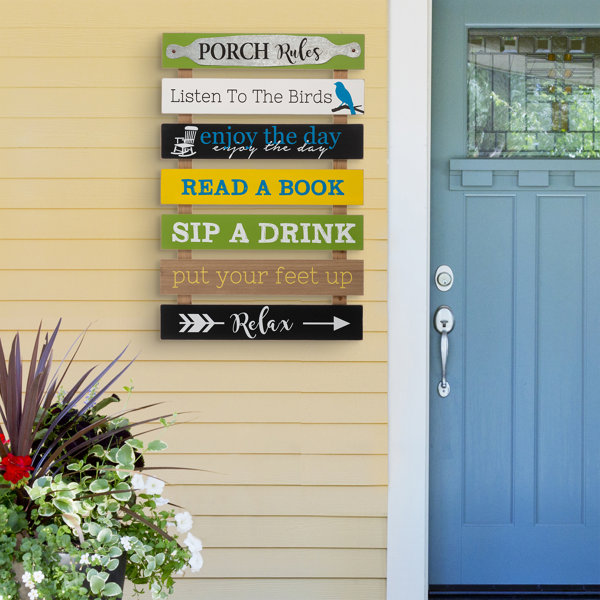 Patio-wall-signs | Wayfair