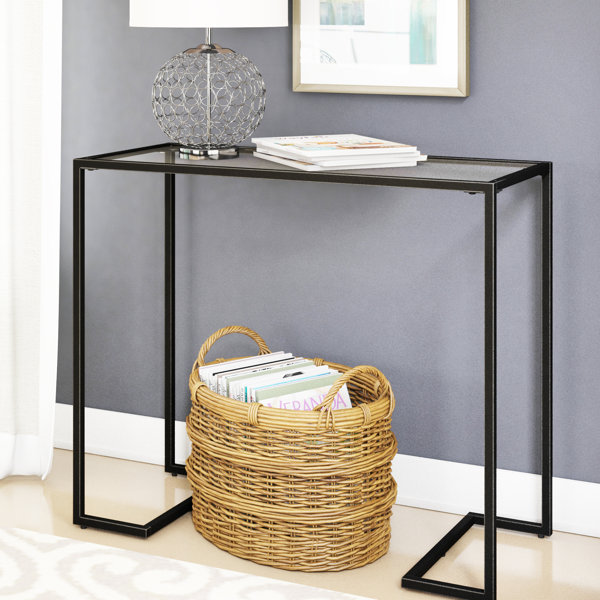 Glass Top Console Table | Wayfair.ca