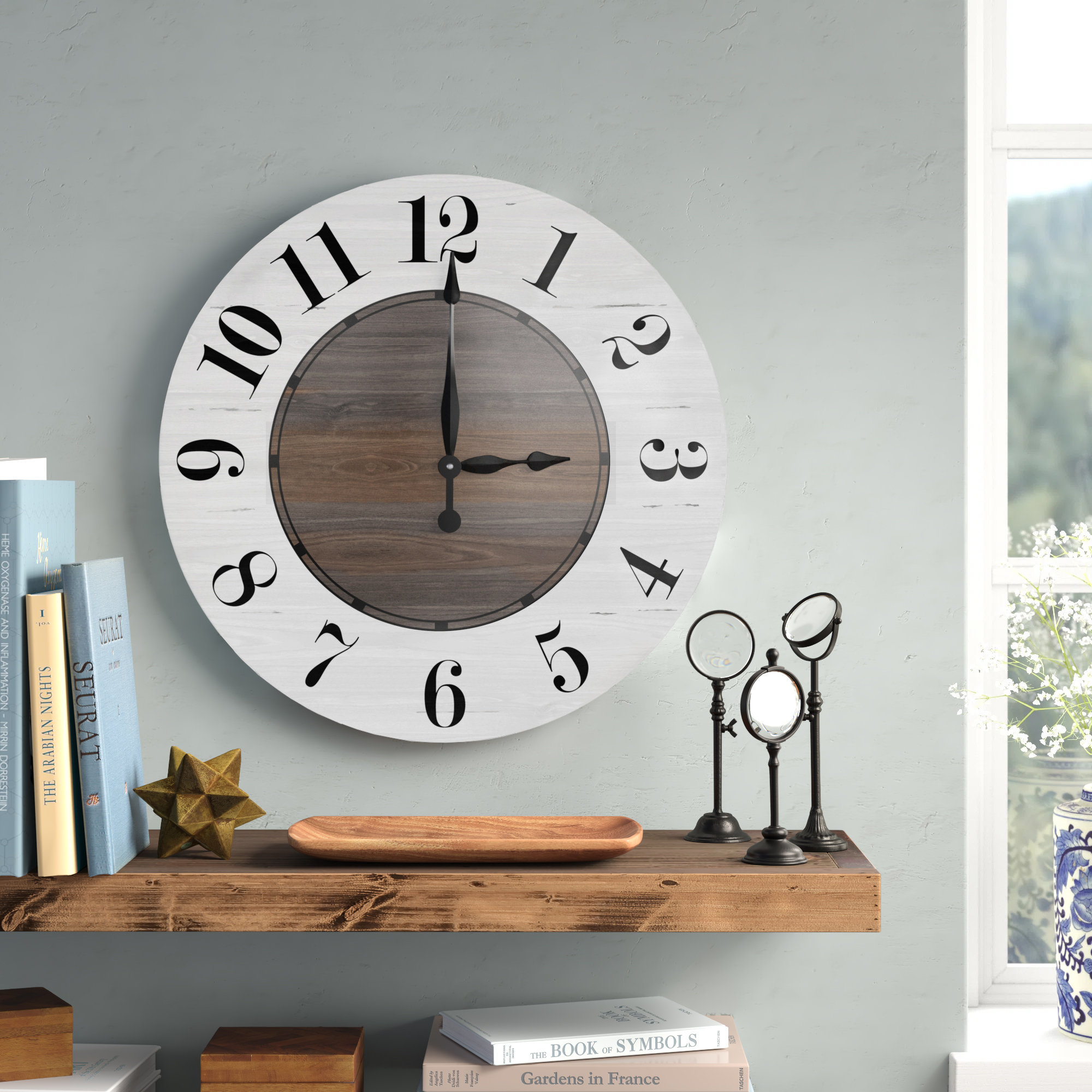 Laurel Foundry Modern Farmhouse Dagostino Wood Wall Clock & Reviews ...