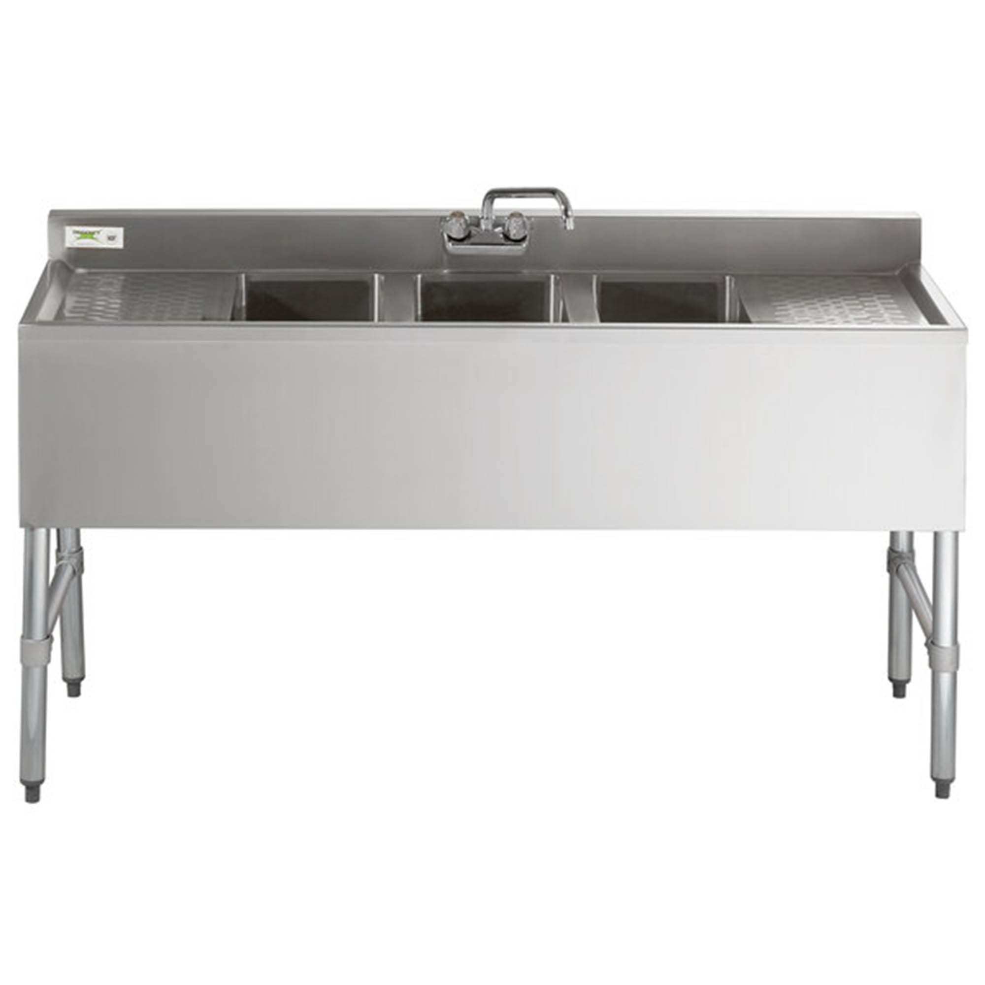 Cooler Depot 60'' L x 18.5'' W Free Standing Bar Sink with Faucet | Wayfair