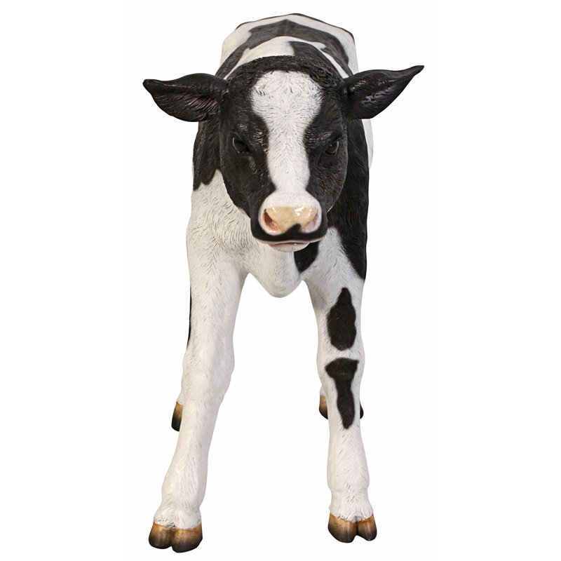 Design Toscano Buttercup, the Life-Size Holstein Calf Dairy Cow Statue ...