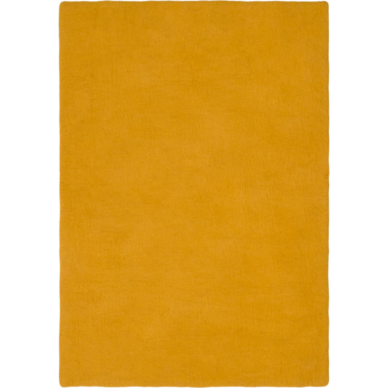 Myfelt Klara Handmade Shaggy Mustard Yellow Rug | Wayfair.co.uk