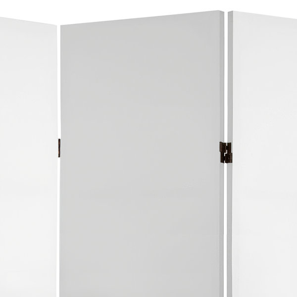 Ebern Designs Amanveer 3 Ft. Short Canvas Folding Screen | Wayfair