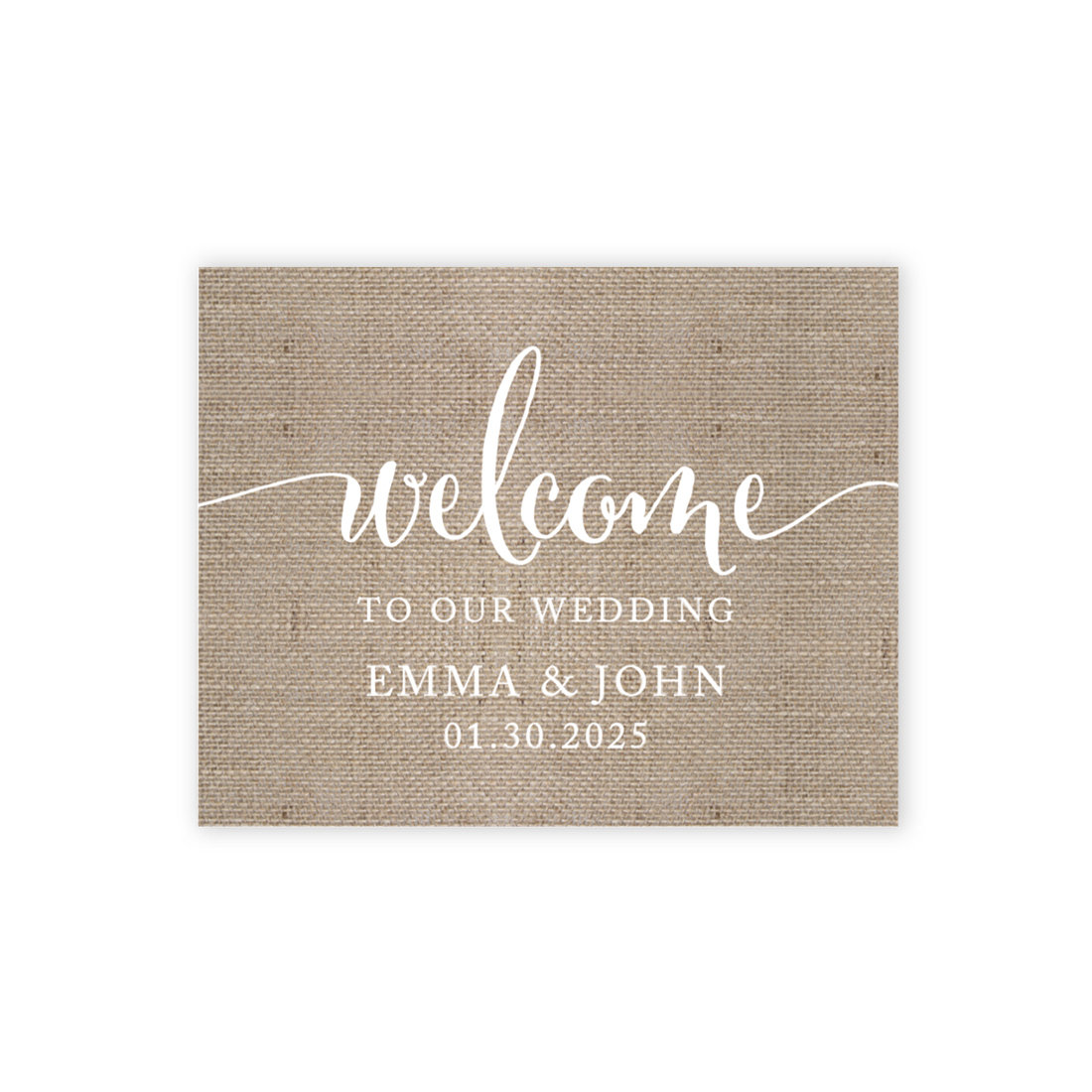 Koyal Wholesale Custom Large Canvas Welcome Sign | Wayfair