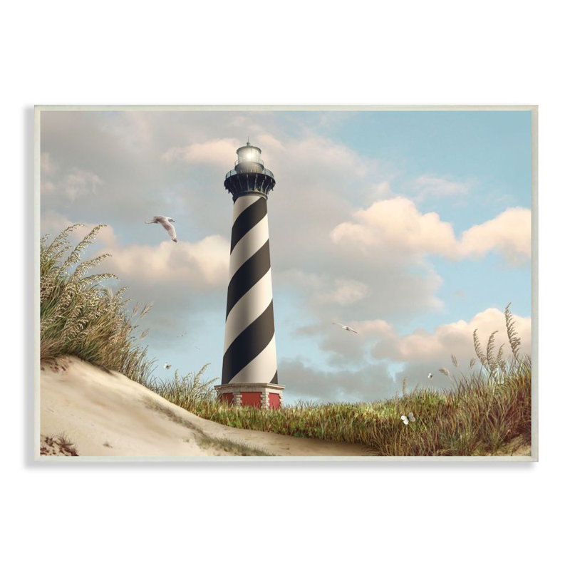 Breakwater Bay 'Cape Hatteras Black and White Swirl Shore Side ...